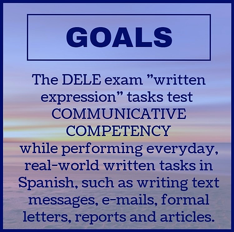 DELE exam written tasks acing tips